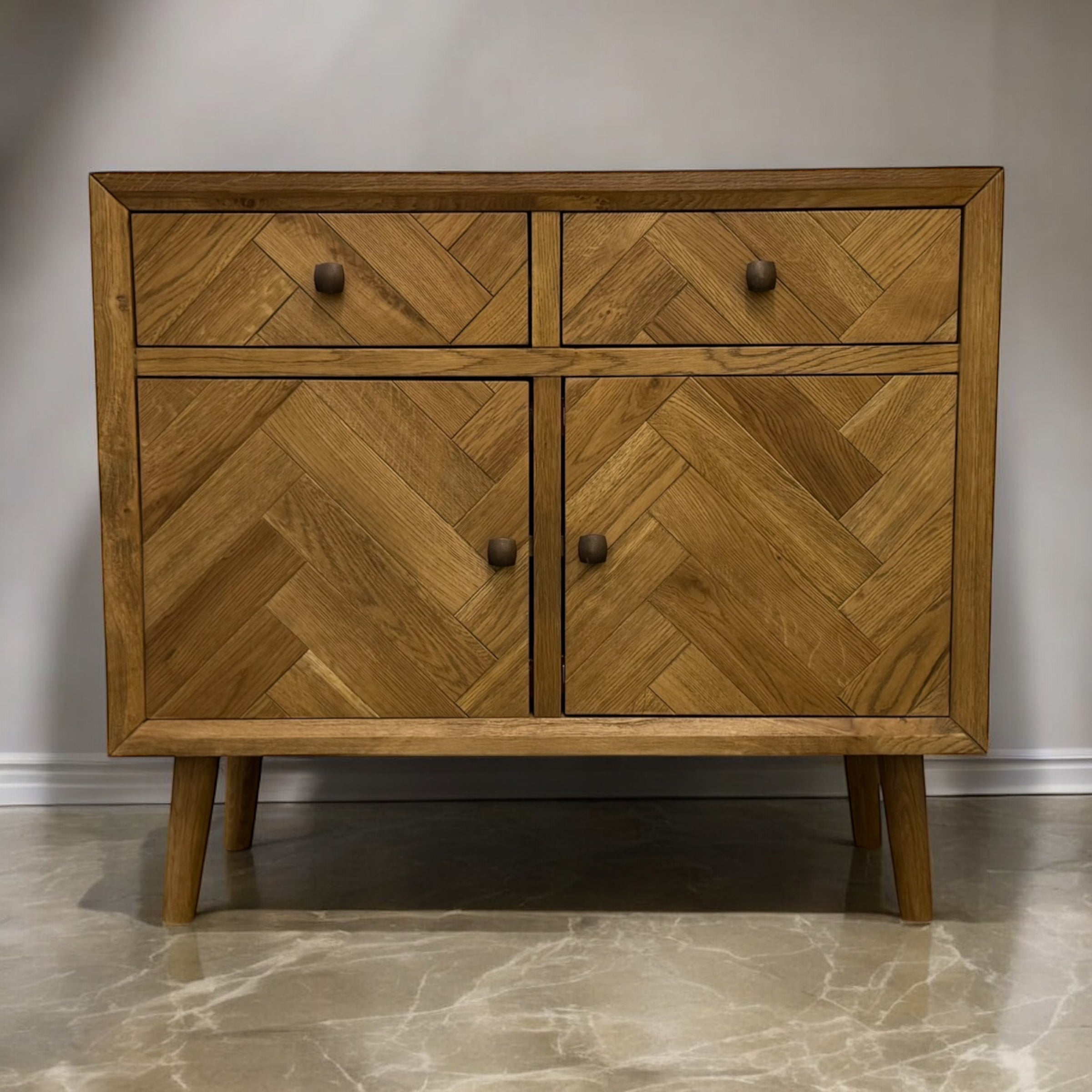 Brushed Oak Small Sideboard Unit – SE Furniture Outlet